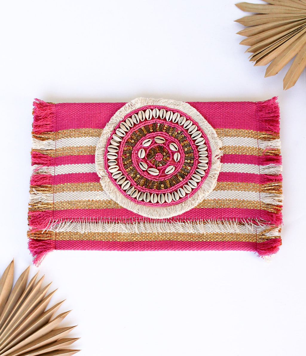 Glitz Cowrie Shell Clutch – Coco Rose